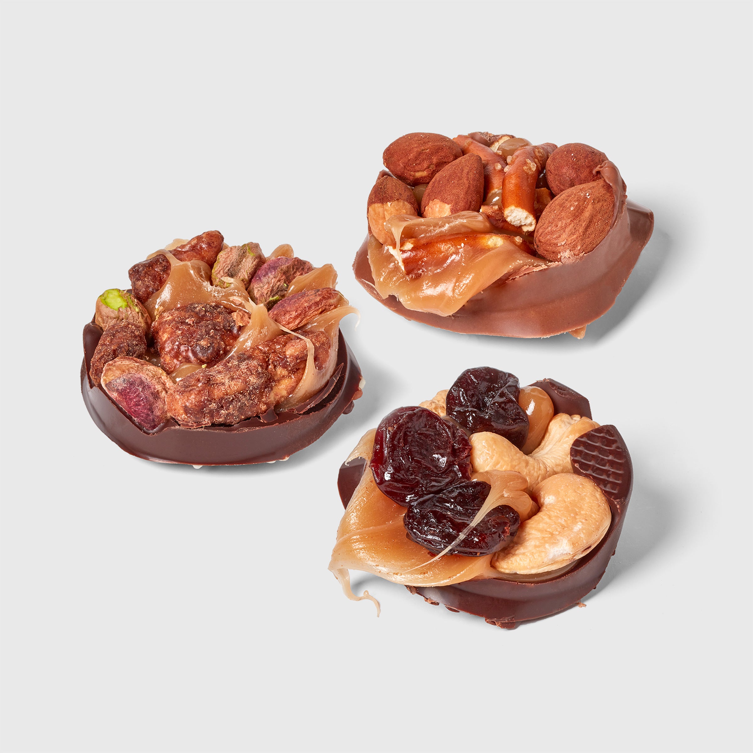 Layered Nutty Caramel Bites – GatteTreats